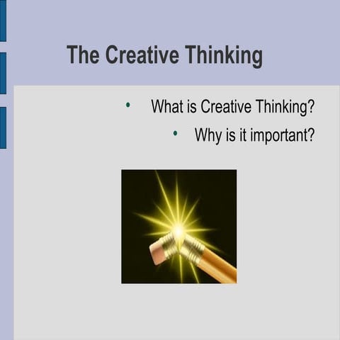 The Creative Thinking | PPT