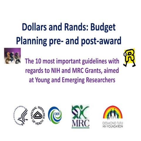 Dollars and Rands: Budget Planning Pre- and Post-award | PPTX