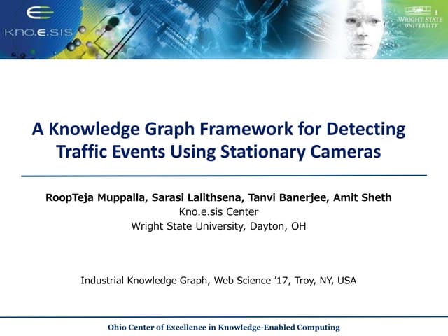 A Knowledge Graph Framework For Detecting Traffic Events Using 5575