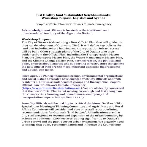 Workshop background | PDF