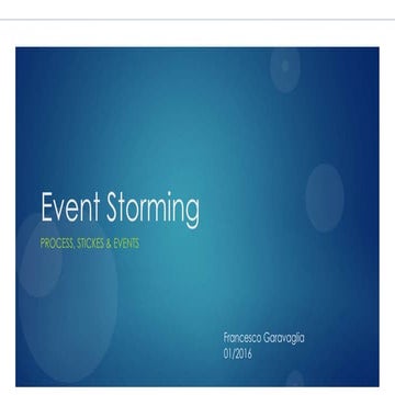 Work shop eventstorming | PDF