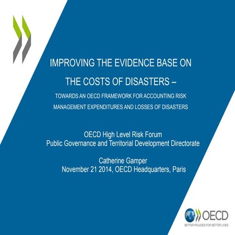 IMPROVING THE EVIDENCE BASE ON THE COSTS OF DISASTERS by Catherine ...