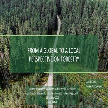International expert workshop on forestry for the future 26-28 May 2025 ...