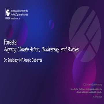 International expert workshop on forestry for the future 26-28 May 2025 ...