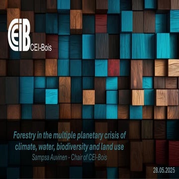 International expert workshop on forestry for the future 26-28 May 2025 ...