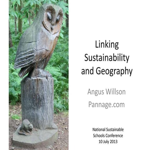 Linking Geography and Sustainability | PPTX