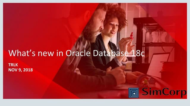 Whats New In Oracle Database 18c Ppt 2727