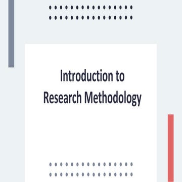 Workshop Introduction To Research Methodologypdf