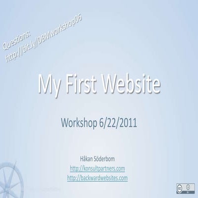 Workshop - my first website | PPT