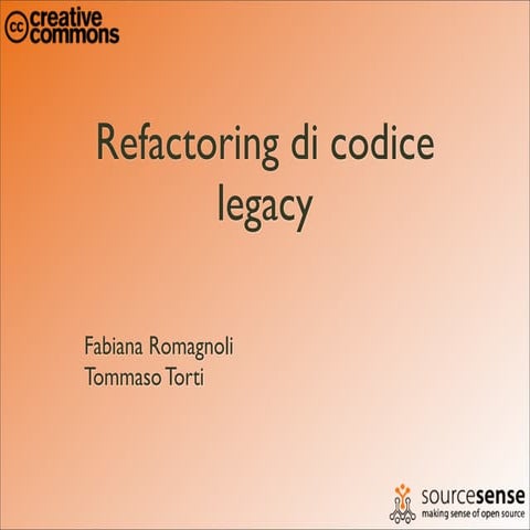 Workshop Sul Refactoring Agile Day 2008 Pdf