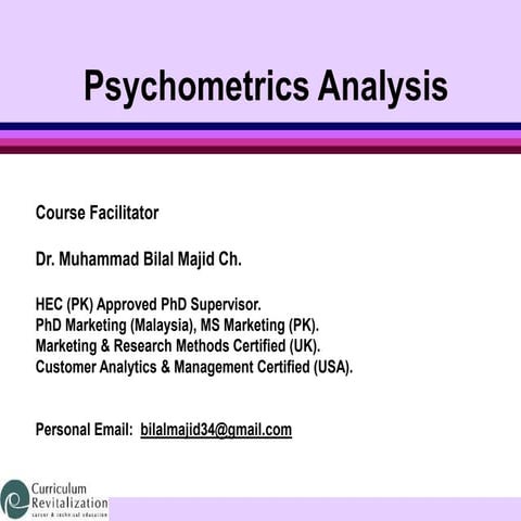 Workshop 1 introduction of psychometric analysis.ppt