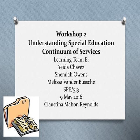 SPE/ 513- Workshop 2 Team E- Final Presentation | PPT