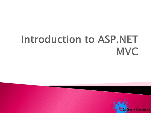 Aspnet Mvc Workshop For Women In Technology Ppt