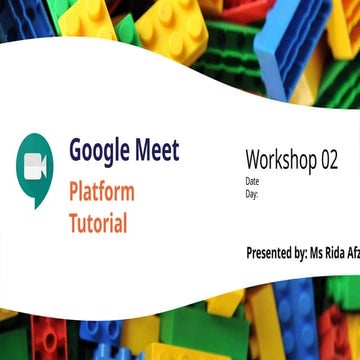 Google Meet Platform Tutorial | PPTX