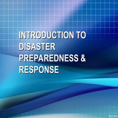 Community service regarding Disaster management | PPT