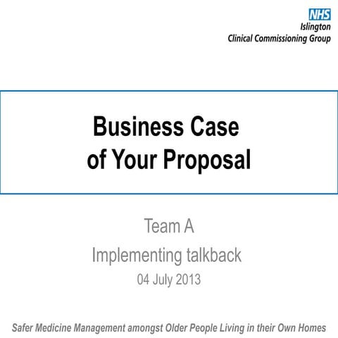 Team A - Business Case | PPT