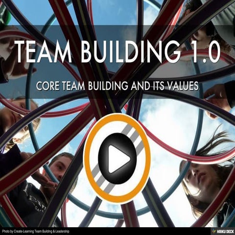 Team Building 1.0: Core Team Building and Its Values | PDF