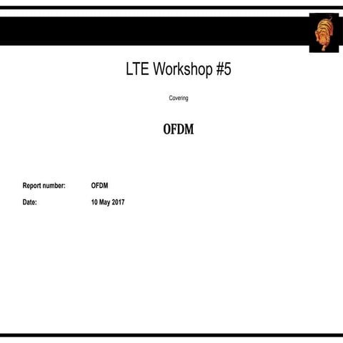 OFDM basics and trouble shooting technique | PPT