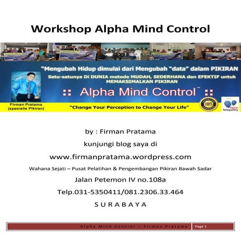 Workshop alpha mind control | PDF