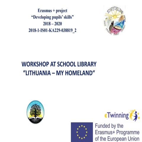 Workshop at school library "Lithuania - my homeland" | PPT