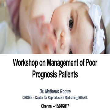 Workshop on Management of poor prognosis patients | PPTX