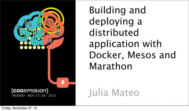 Building And Deploying A Distributed Application With Docker Mesos And 4080
