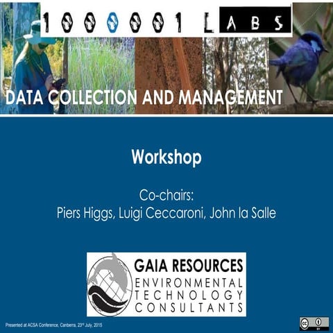 Workshop - data collection and management | PPT