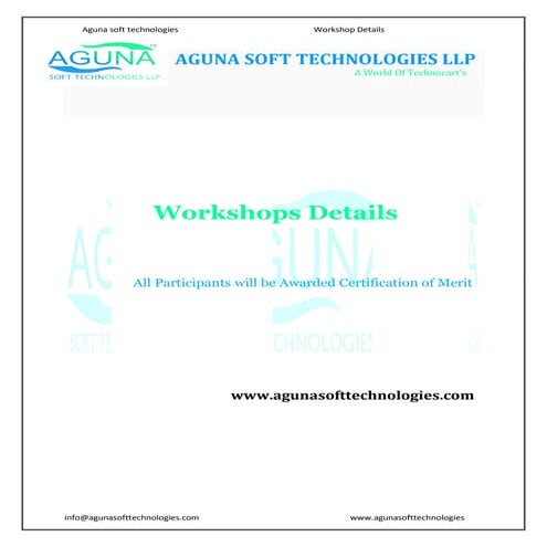 Workshop details | PDF