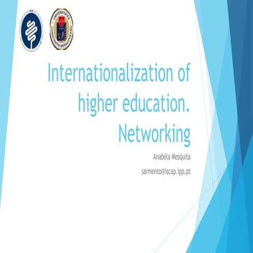 Internationalization of Higher Education. Networks | PPT