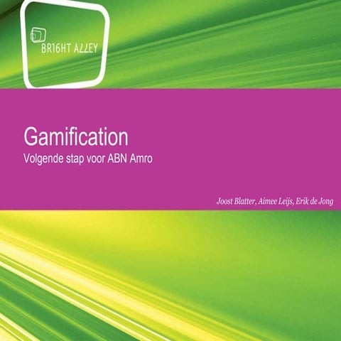 Workshop gamification v1 | PPTX