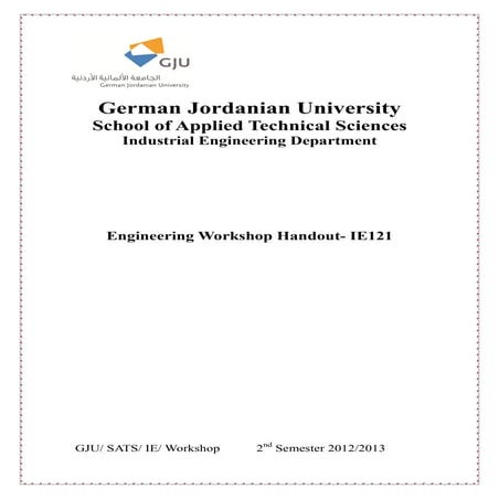 Comprehensive Industrial Engineering Workshop Manual for Technical ...