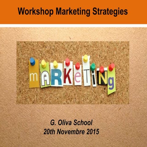 Workshop marketing english | PPTX