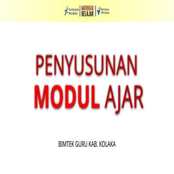 WORKSHOP MODUL AJAR Guru Penggerak kolaka.pptx | Free Download
