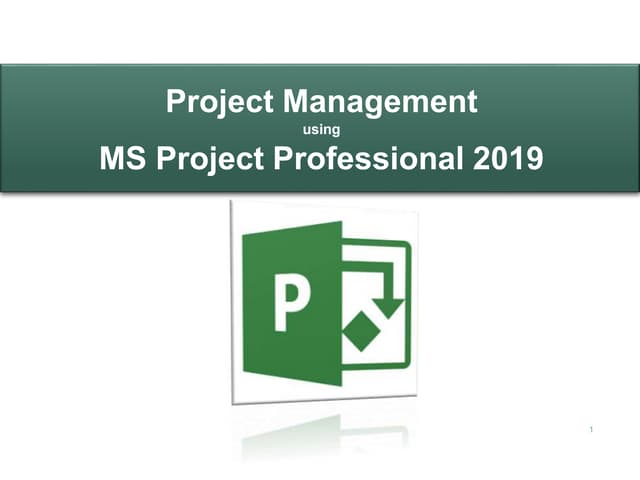 Ms project training ppt | PPTX