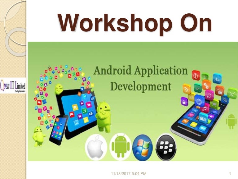 Workshop on android apps development
