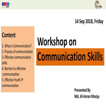 Workshop on Communication Skill | PPTX