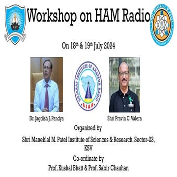 Workshop on HAM Radio for B.Sc students.pptx