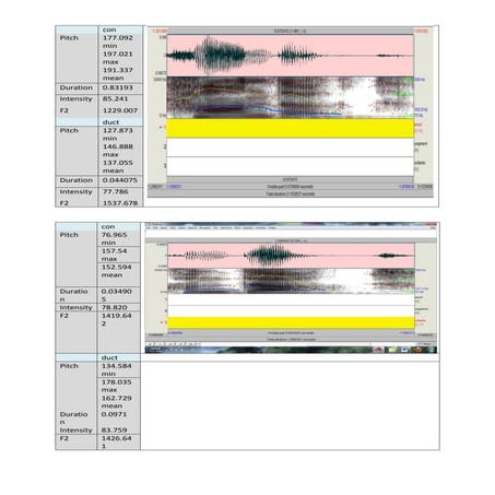 Workshop on stress variations: Praat Analysis | PDF