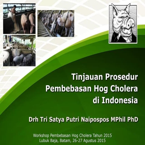 Workshop Pembebasan Hog Cholera - Direktorat Kesehatan Hewan, Batam, 26-27 Agustus 2015 | PDF