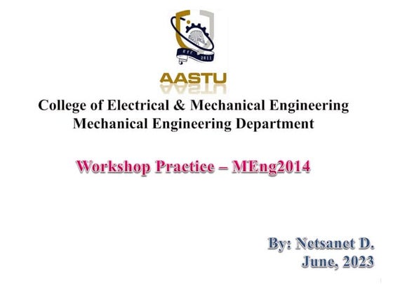 WORKSHOP TECHNOLOGY-Hand Tools and its Operation | PPT