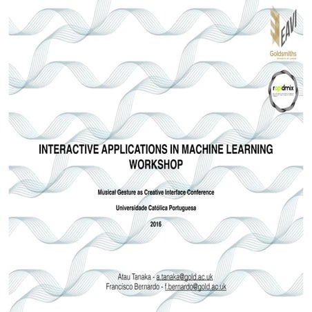 Interactive Applications In Machine Learning Ppt