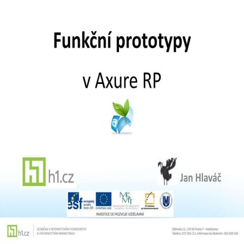 Funkční prototypy v Axure RP | PPT