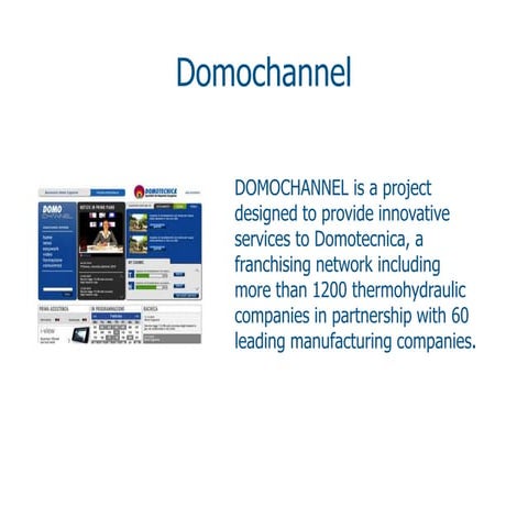 Domochannel : Technology enhanced learning systems for sectorial ...