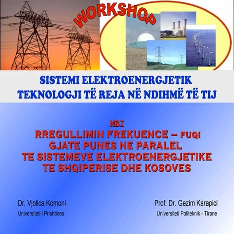 Workshop rregullimi fuqi-frekuence | PPT