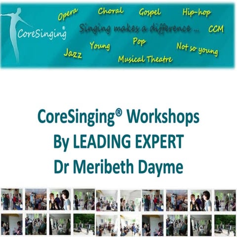 CoreSinging Workshops | PPT