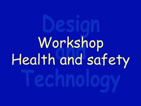 15 workshop safety rules | PPTX
