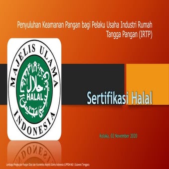 workshop sertifikasi Halal- Dinkes Kolaka.pptx