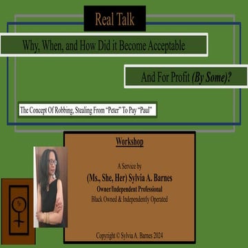 Workshop/ The Concept of Robbing Peter to Pay Paul.pptx