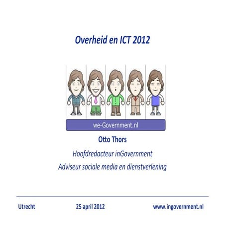 Workshop thors overheid en ict 2012 | PDF