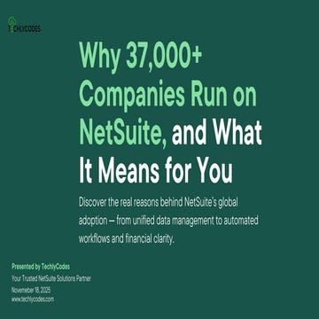 Why 37,000+ Companies Run on NetSuite And How It Supports Smarter ...